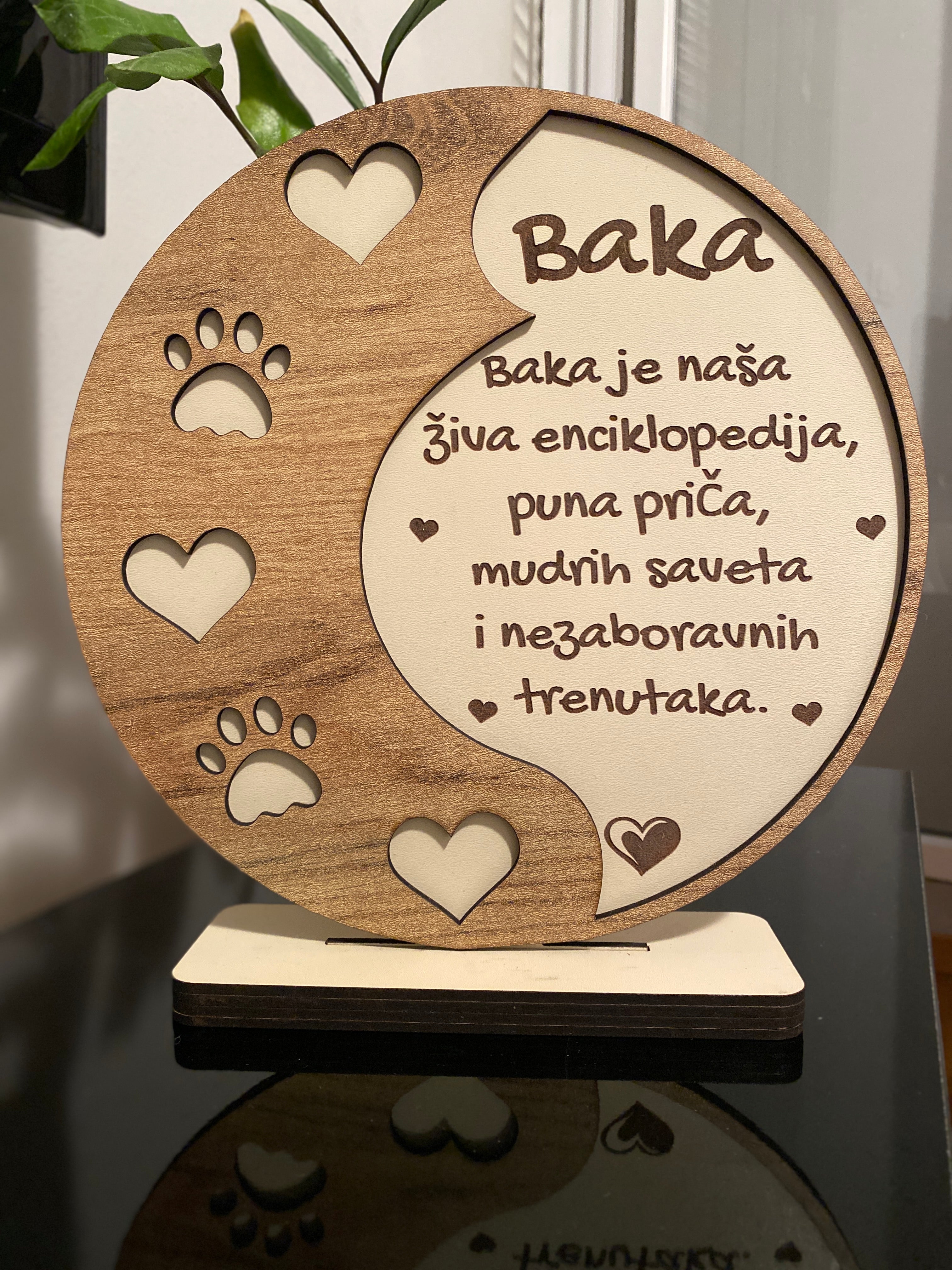 Ukrasni stalak - baka – Moja Poklon Kutija